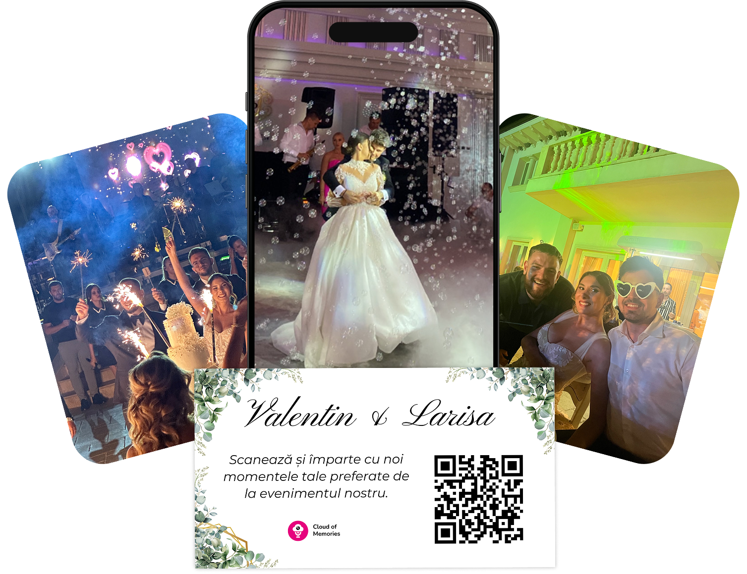 Colecteaza Poze si Video prin QR - Cloud of Memories